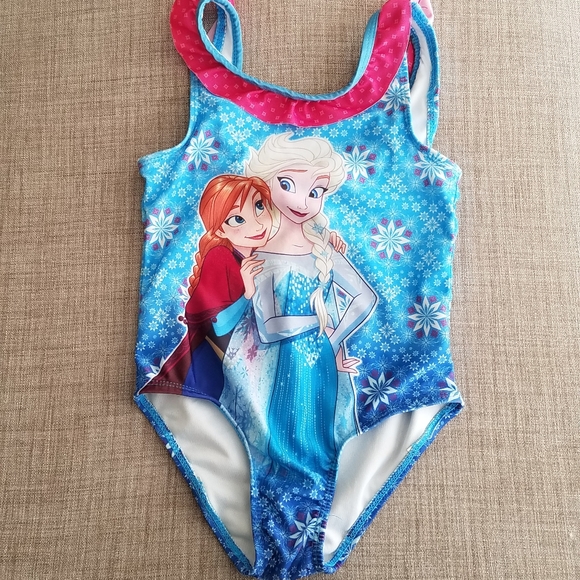 Disney | Swim | Disney Frozen Princess Anna And Elsa Bathing Suit ...